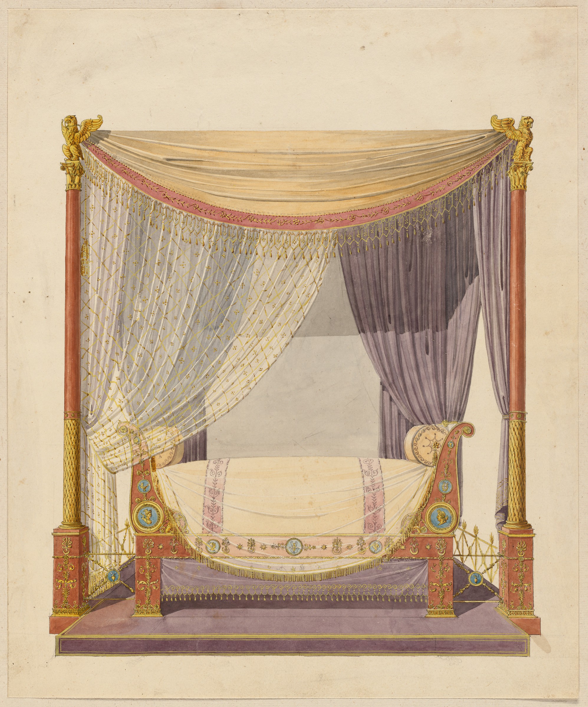 Neoclassical beds to dream the afternoon away in. Made by French ...