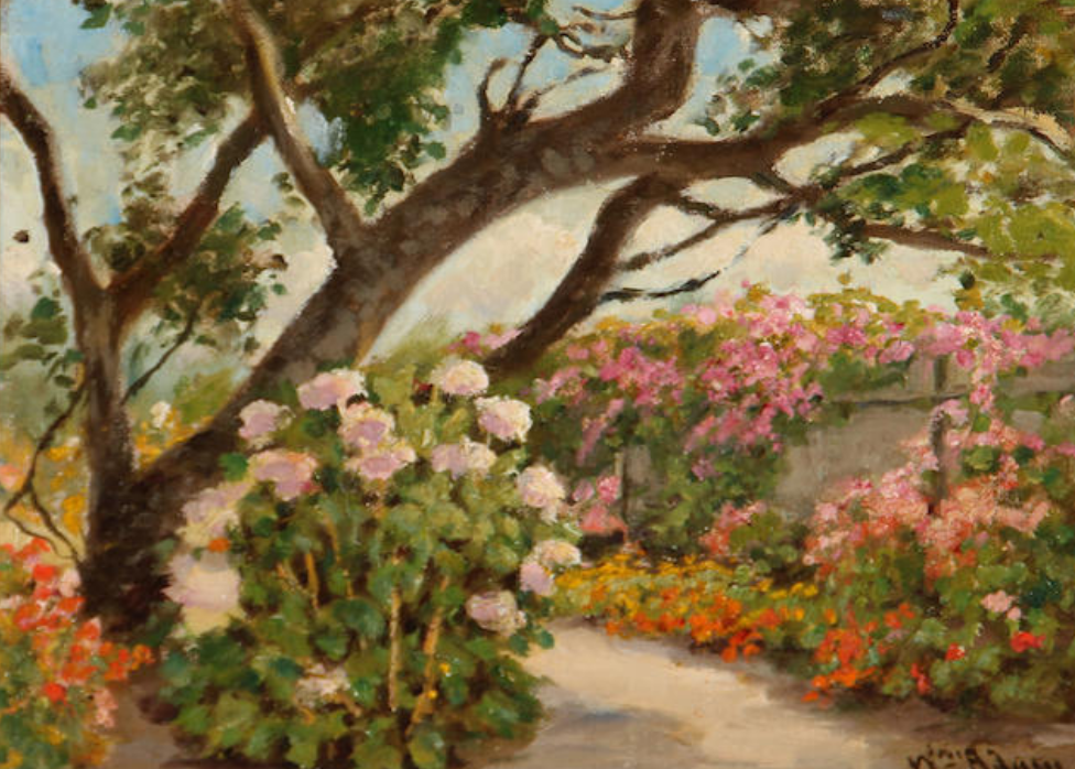 Out in the garden with artist William Constable Adam. Living from 1846 ...